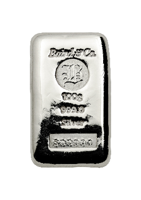 100g Silver Cast Bar